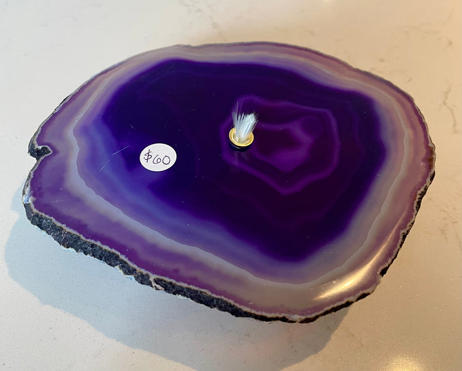Small Single Wick Agate Oil Lamp – Eon Skin Therapy
